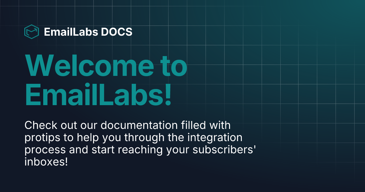 Welcome to EmailLabs! | EmailLabs DOCS